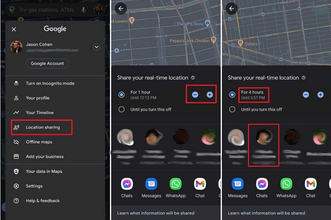 How To Share Location Between IPhone And Android