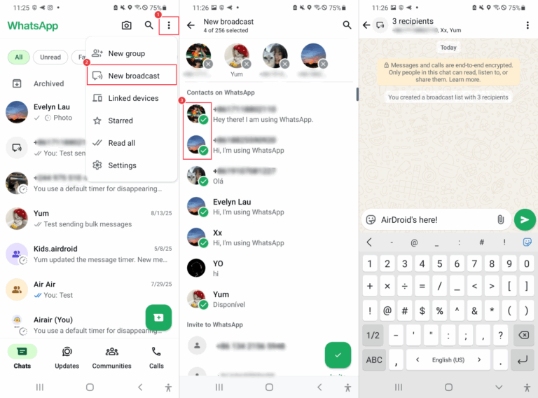 How to Send Bulk Messages on WhatsApp [3 Ways] – AirDroid